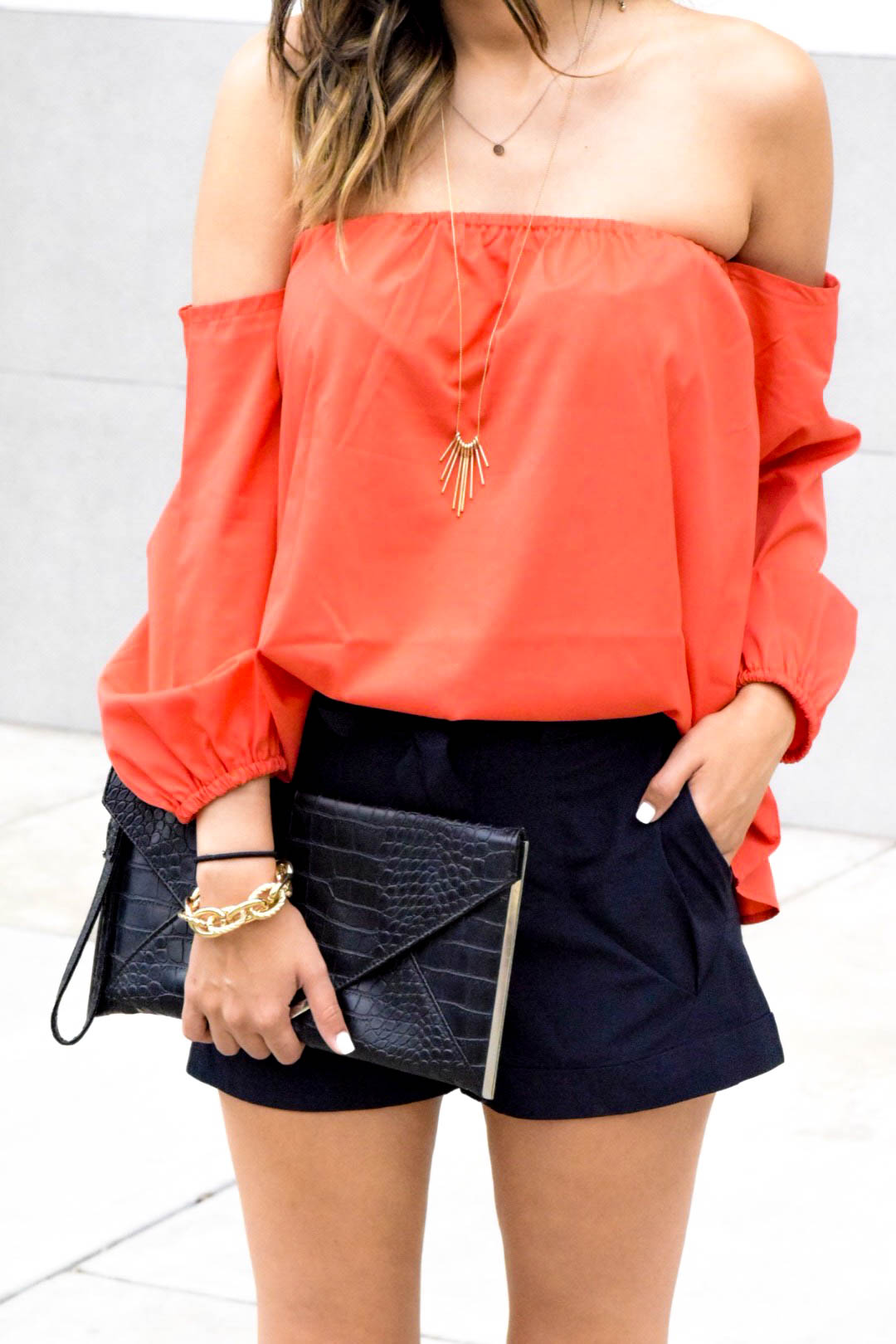 Red Off The Shoulder - STYLETHEGIRL