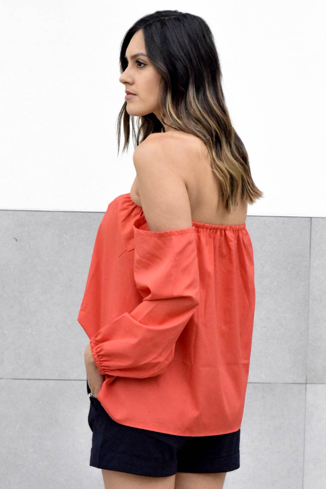 Red Off The Shoulder - STYLETHEGIRL