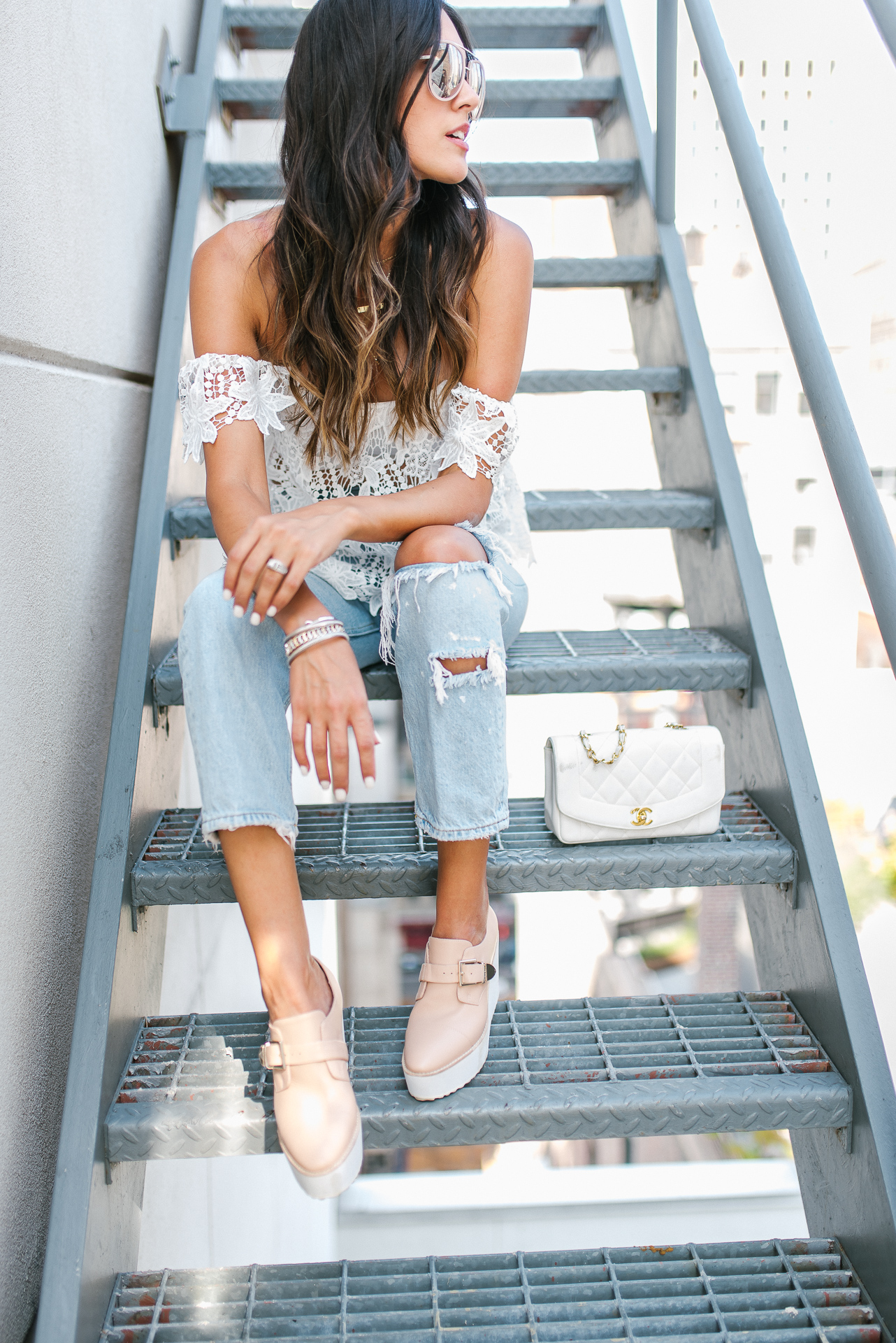 Off The Shoulder Lace Top - STYLETHEGIRL