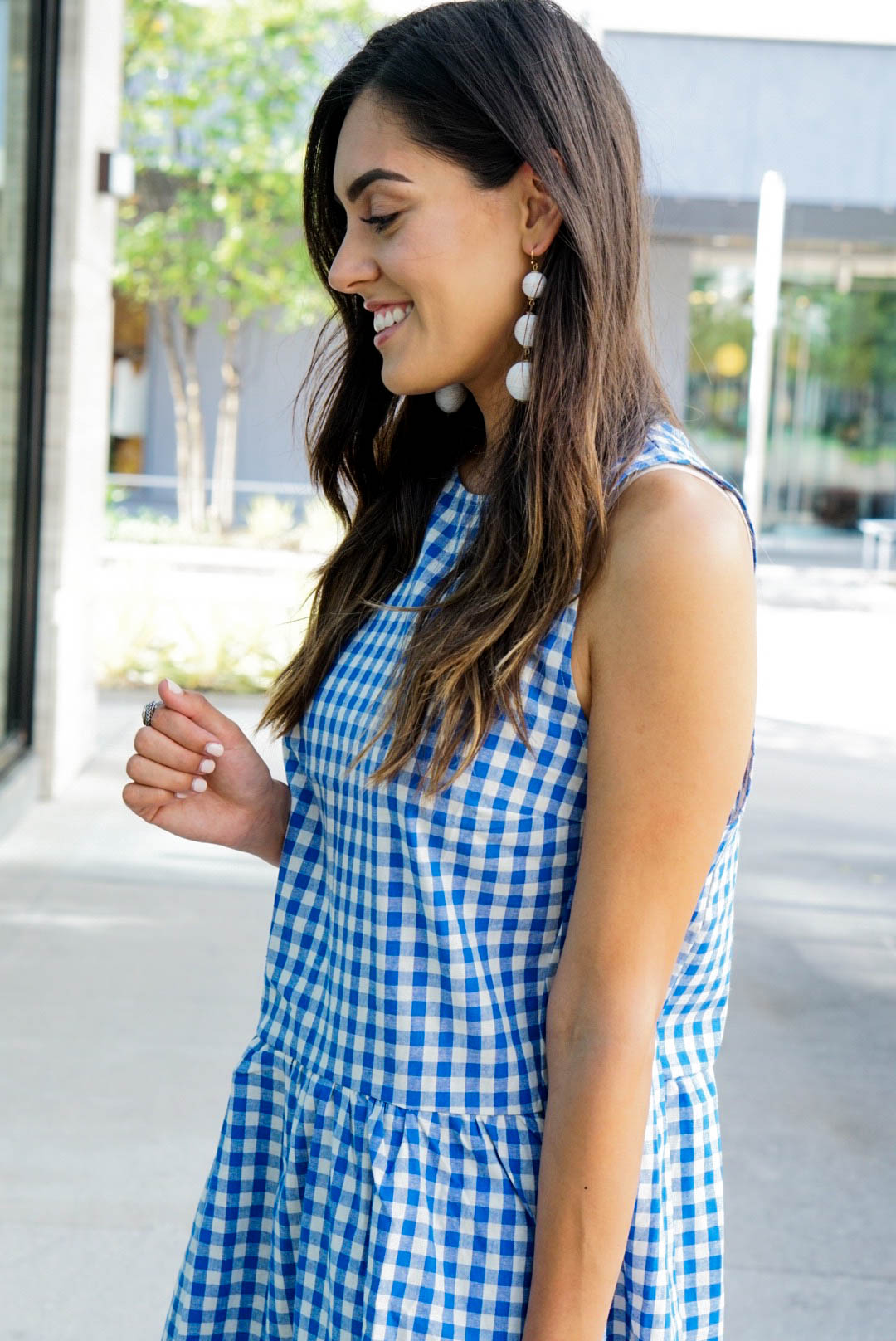 Blue Gingham Dress - STYLETHEGIRL