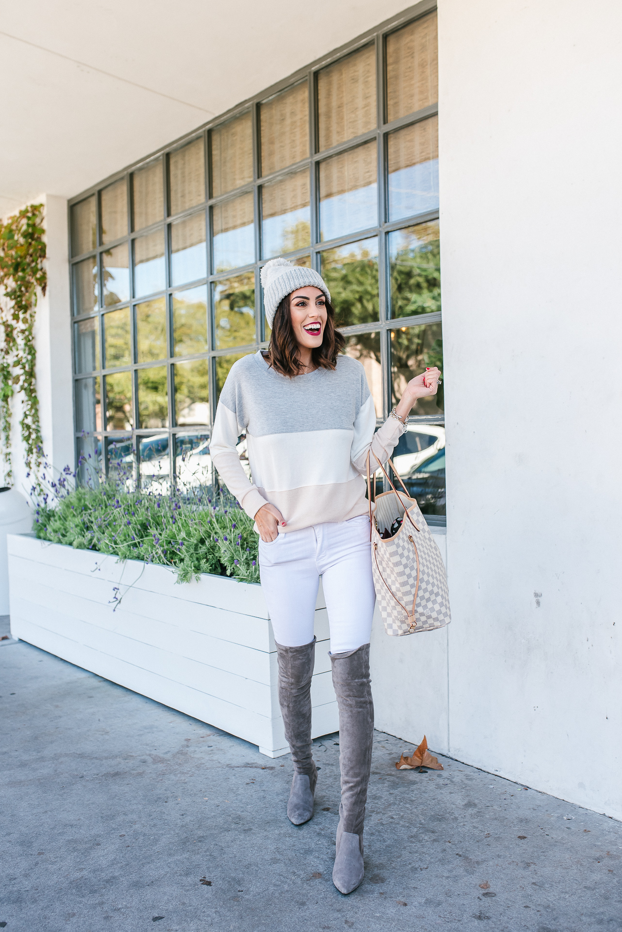 The Softest Pastel Color Block Sweater I Own - STYLETHEGIRL