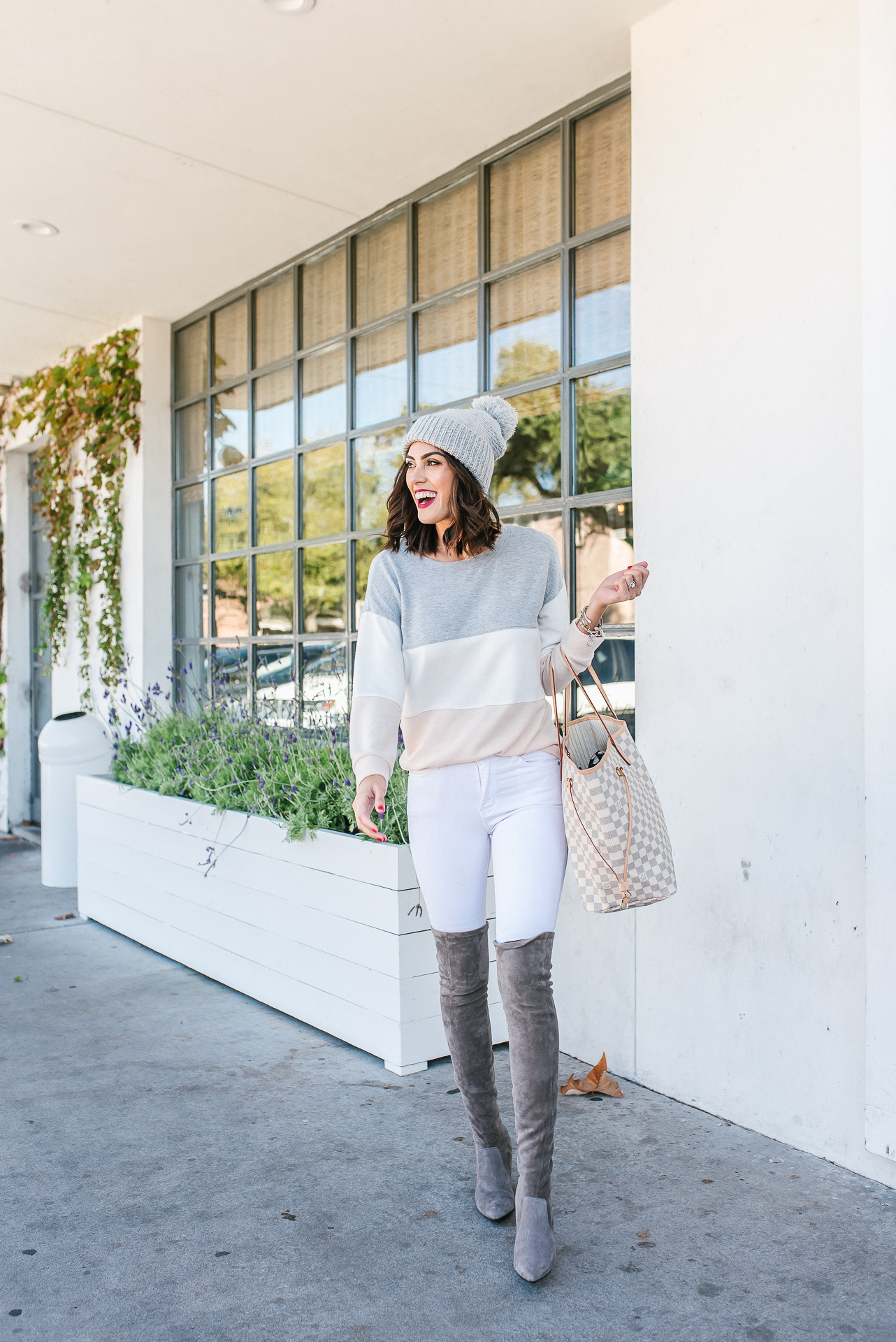 The Softest Pastel Color Block Sweater I Own - STYLETHEGIRL