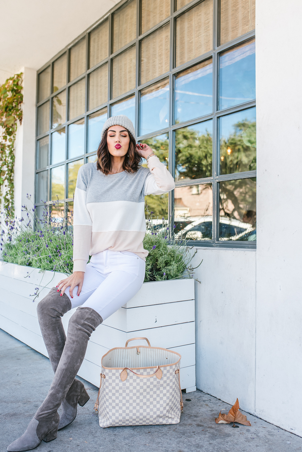 The Softest Pastel Color Block Sweater I Own - STYLETHEGIRL
