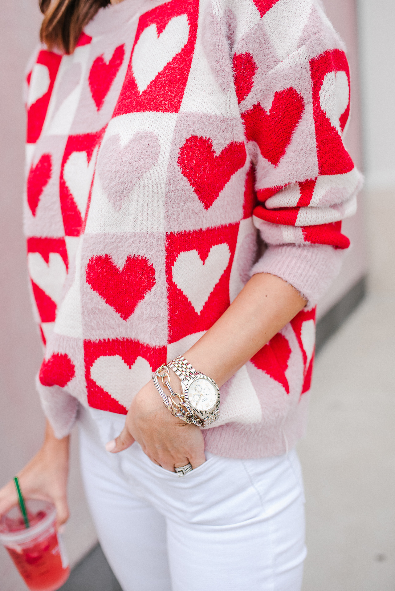 Valentine's Day Heart Shaped Sweater - STYLETHEGIRL