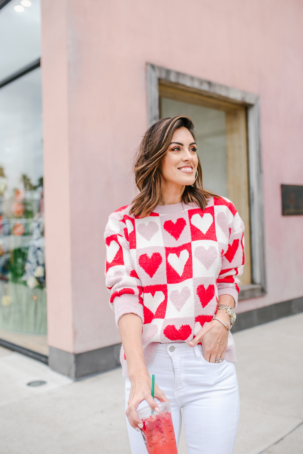 Valentine's Day Heart Shaped Sweater - STYLETHEGIRL