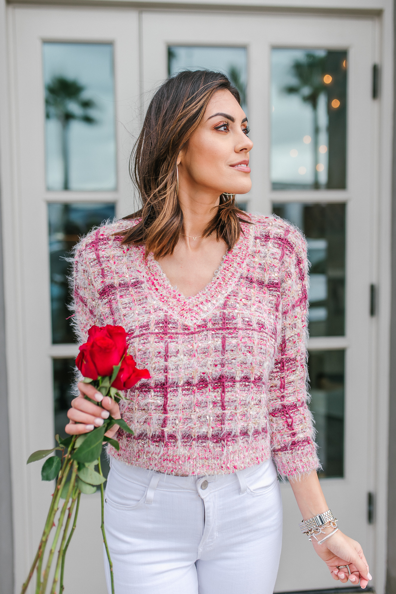The Tweed Sweater for Valentine's Day - STYLETHEGIRL