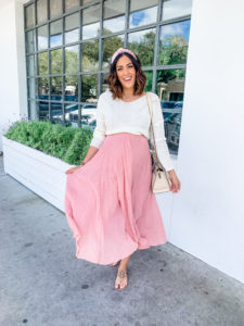 Blush and White Spring Look - STYLETHEGIRL