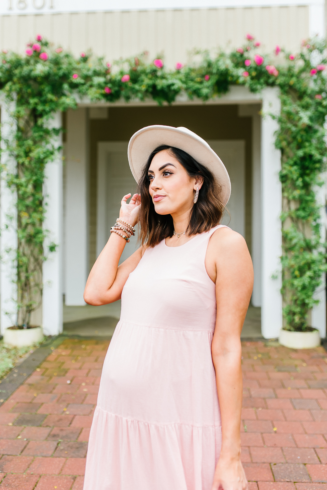 Perfect Pink Midi Dress For Spring - STYLETHEGIRL