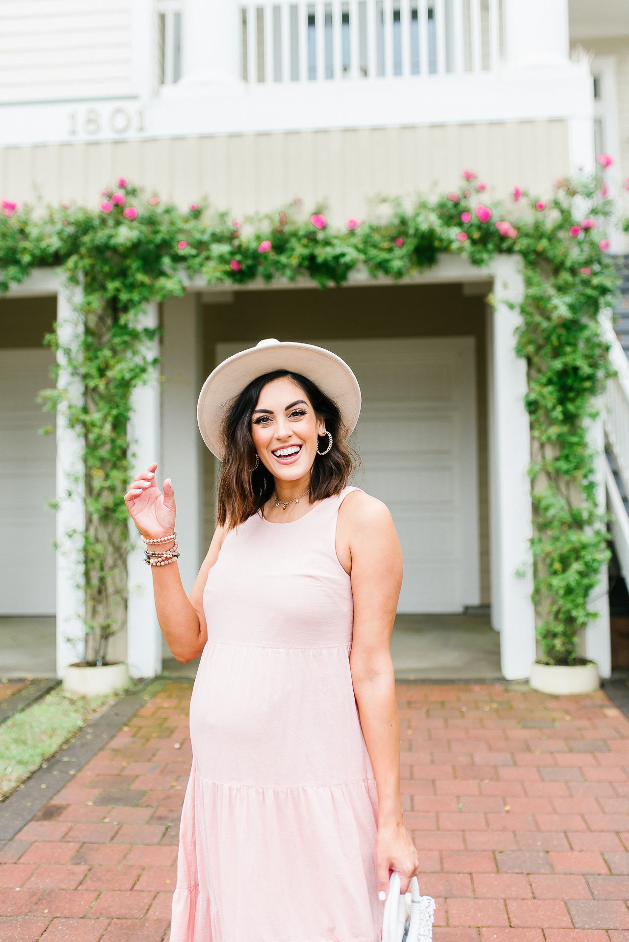 Perfect Pink Midi Dress For Spring - STYLETHEGIRL